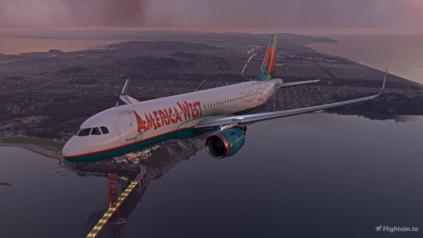 America West "Dirty" [8K] - A320Neo for Microsoft Flight Simulator | MSFS