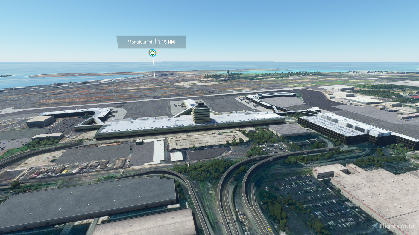 Honolulu Airport Terminal PHNL - ( little changed ) のために Microsoft ...