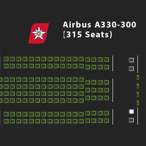 PACX Edelweiss Air Seating Plans for Microsoft Flight Simulator | MSFS