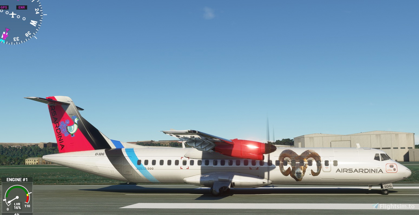 ATR72 AIRSARDINIA LIVERY for Microsoft Flight Simulator | MSFS