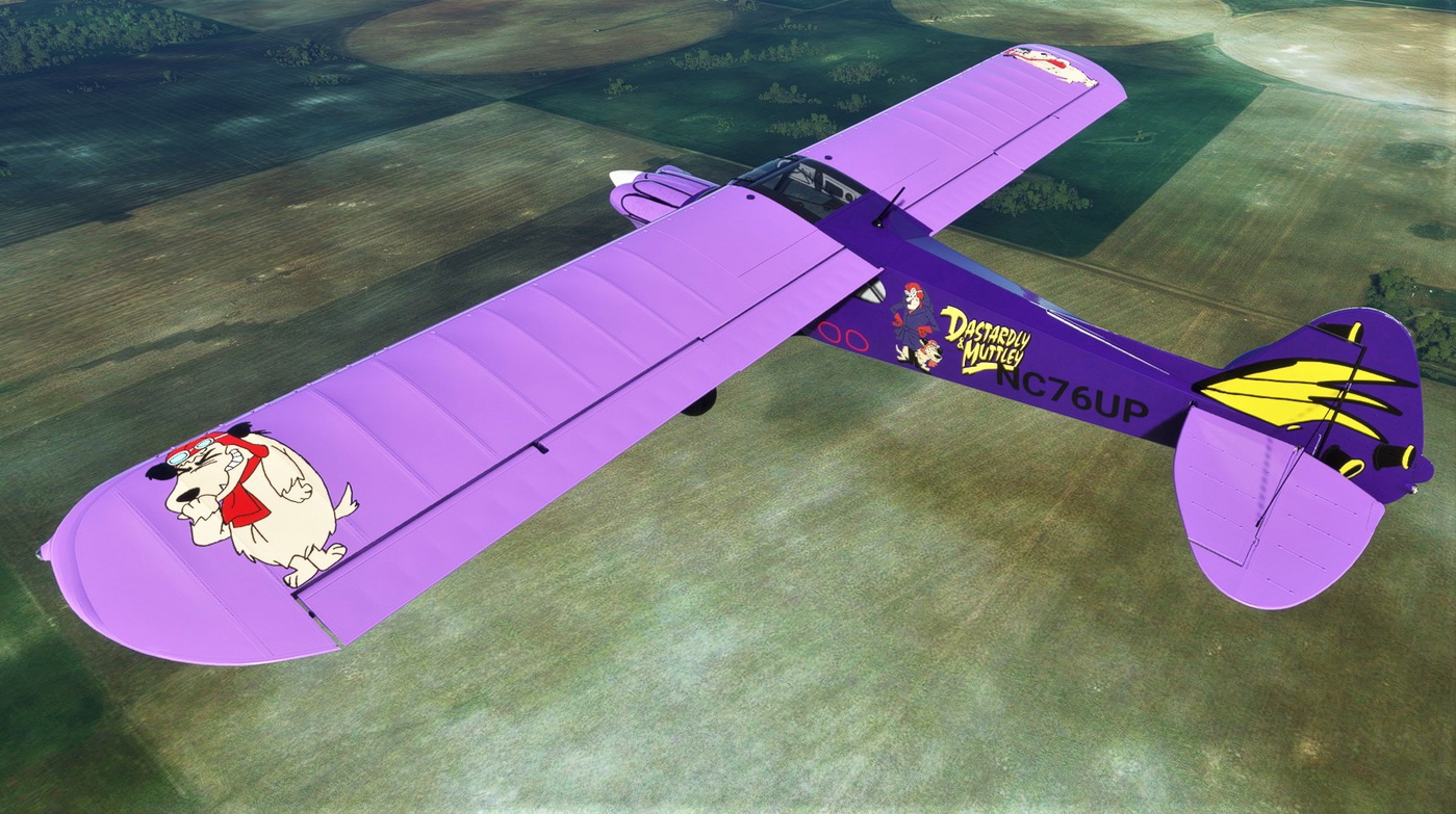 NC76 Xcub Wacky Races Livery pour Microsoft Flight Simulator | MSFS