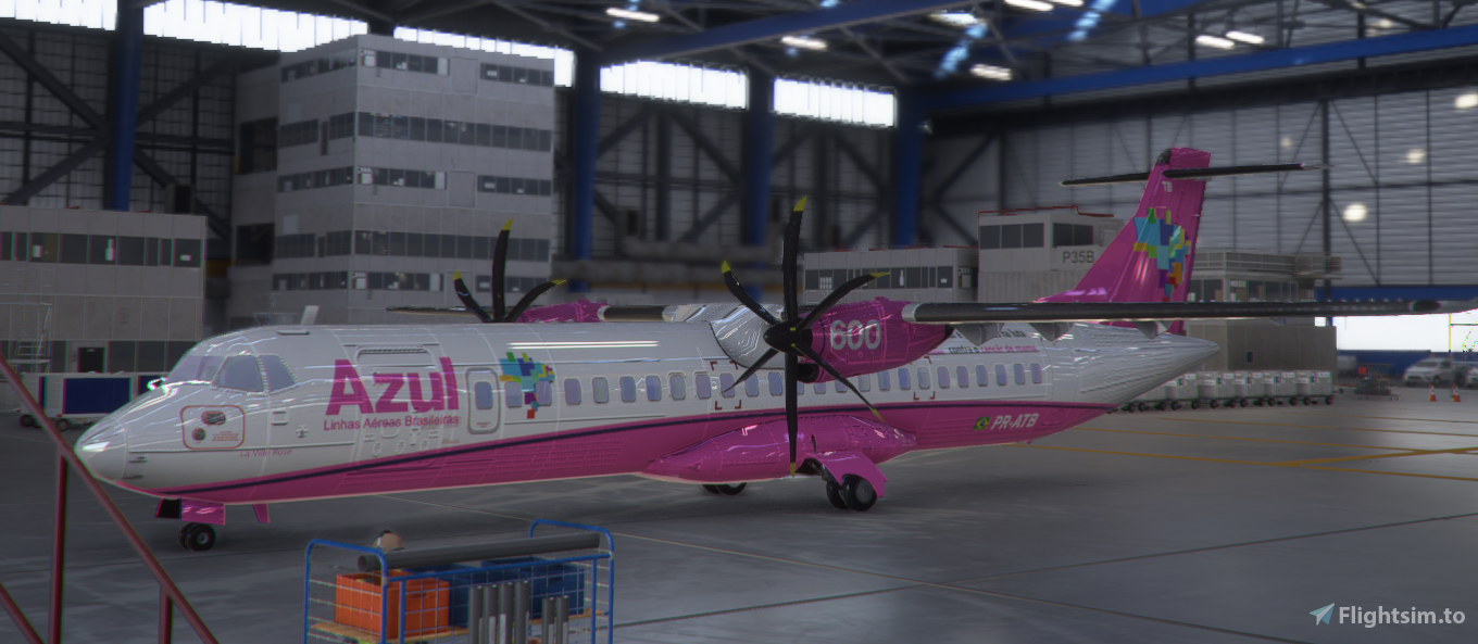 Azul PR-ATB Pink Livery for Microsoft Flight Simulator | MSFS