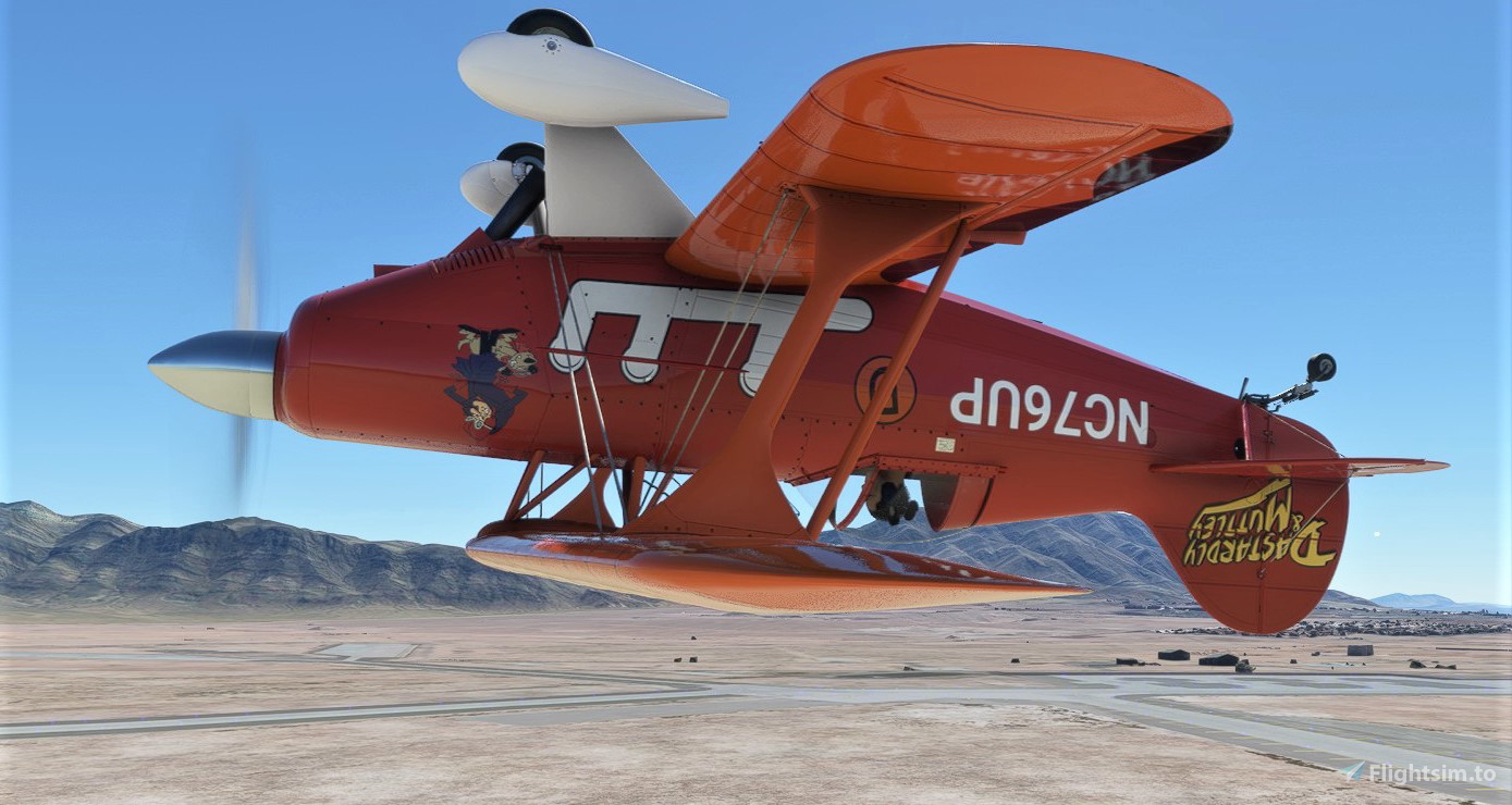 NC76 Pitts Dastardly and Muttley for Microsoft Flight Simulator | MSFS