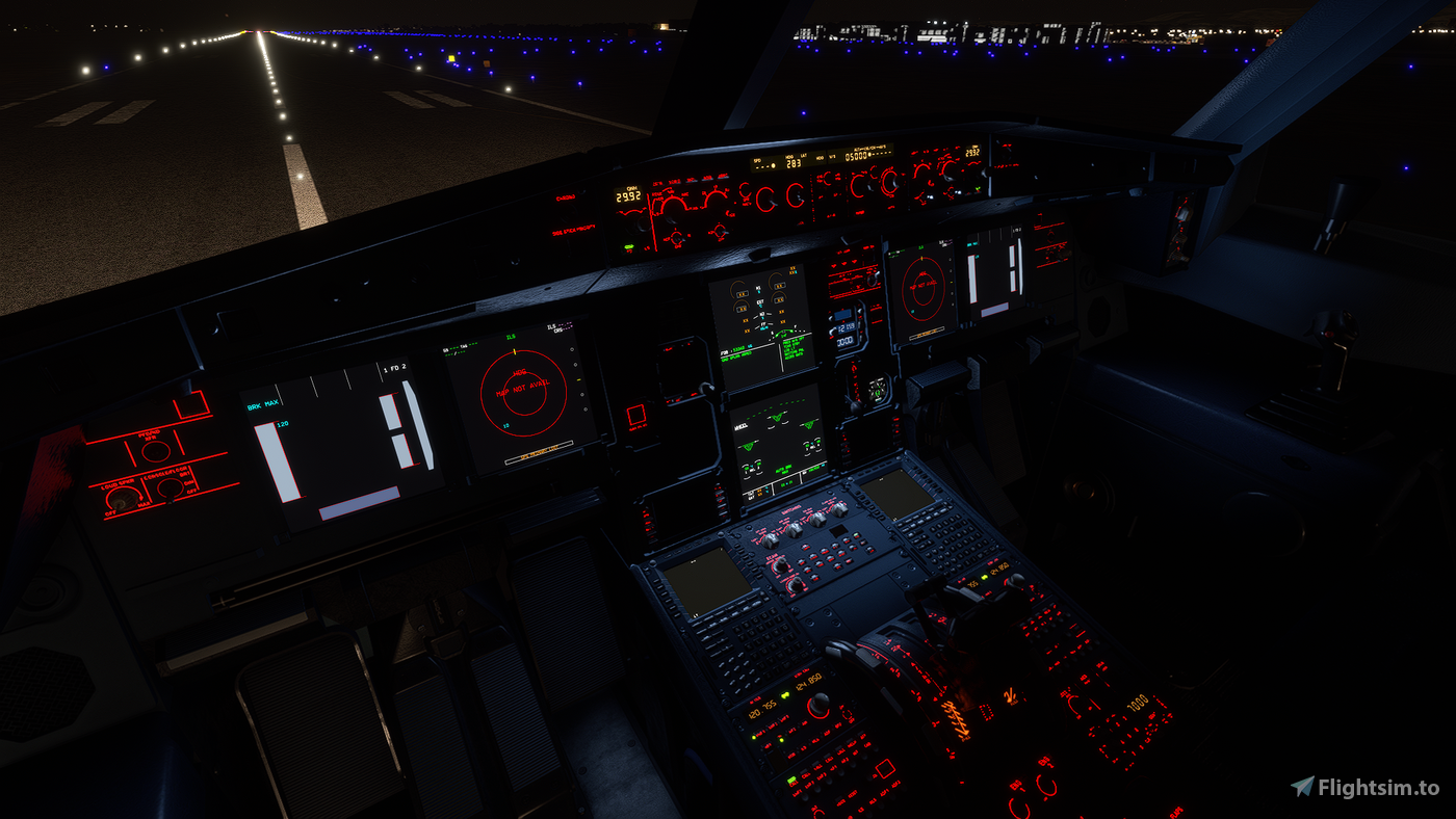 A330 (Red Cockpit Lighting) for Microsoft Flight Simulator | MSFS