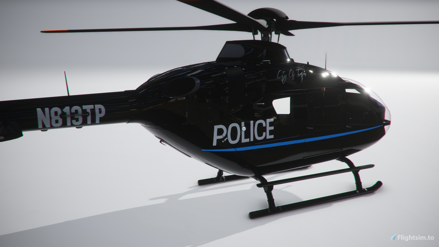 City Of Tampa | POLICE | N813TP | 4K for Microsoft Flight Simulator | MSFS