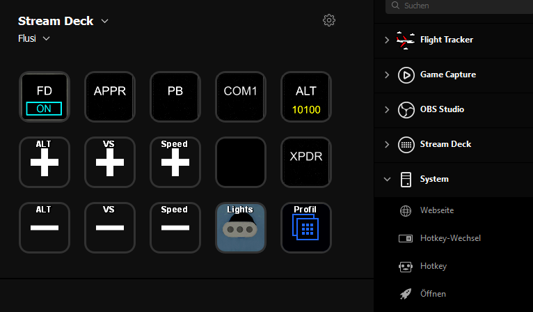 Stream Deck Profile Til Microsoft Flight Simulator Msfs