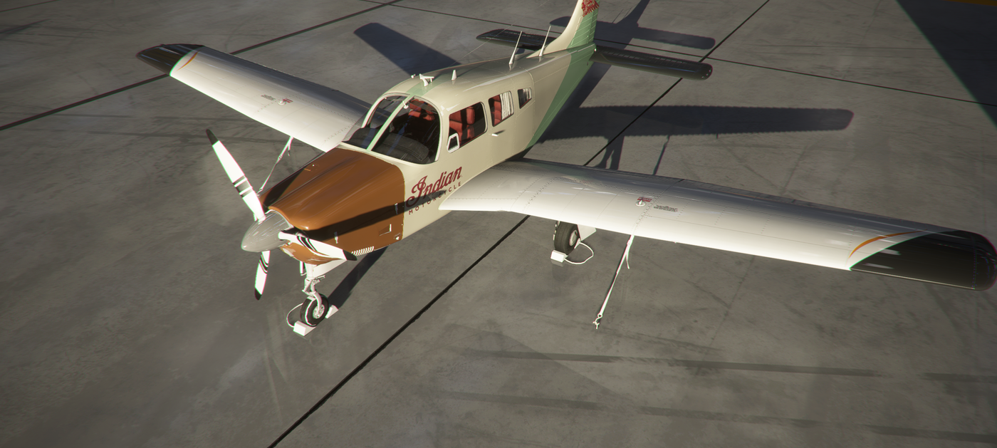 Piper Arrow III fictional "Indian Motorcycle" livery 4K for Microsoft ...