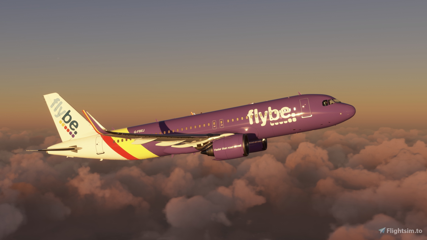 Airbus A320neo Flybe (Purple Livery) - 8K for Microsoft Flight ...