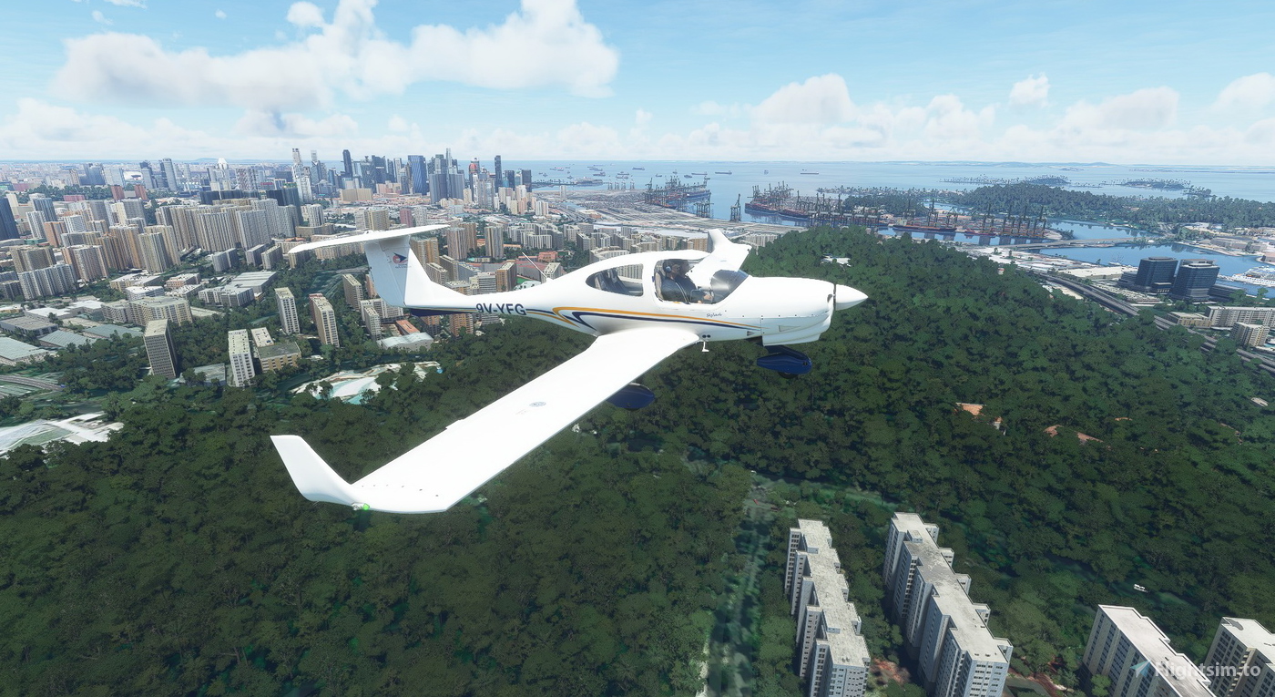 Diamond DA-40 9V-YFG Singapore Youth Flying Club for Microsoft Flight ...