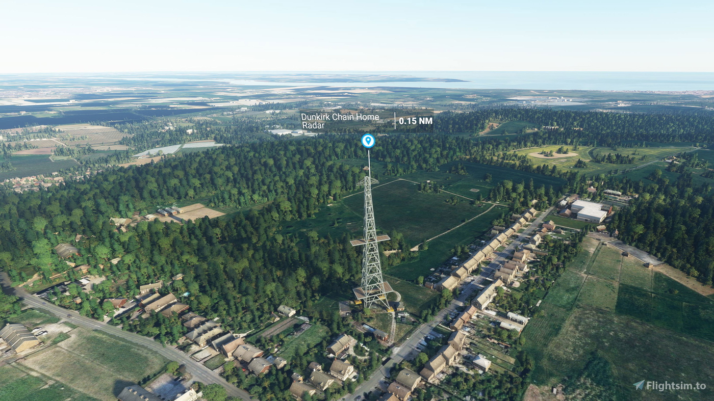 Chain Home Radar Towers, England for Microsoft Flight Simulator | MSFS