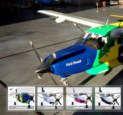 AZUL CONECTA C208B 2K for Microsoft Flight Simulator | MSFS