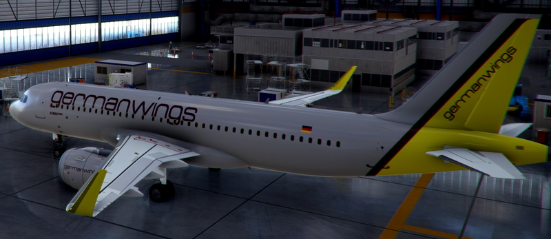 Germanwings Retro Livery for A320neo for Microsoft Flight Simulator | MSFS
