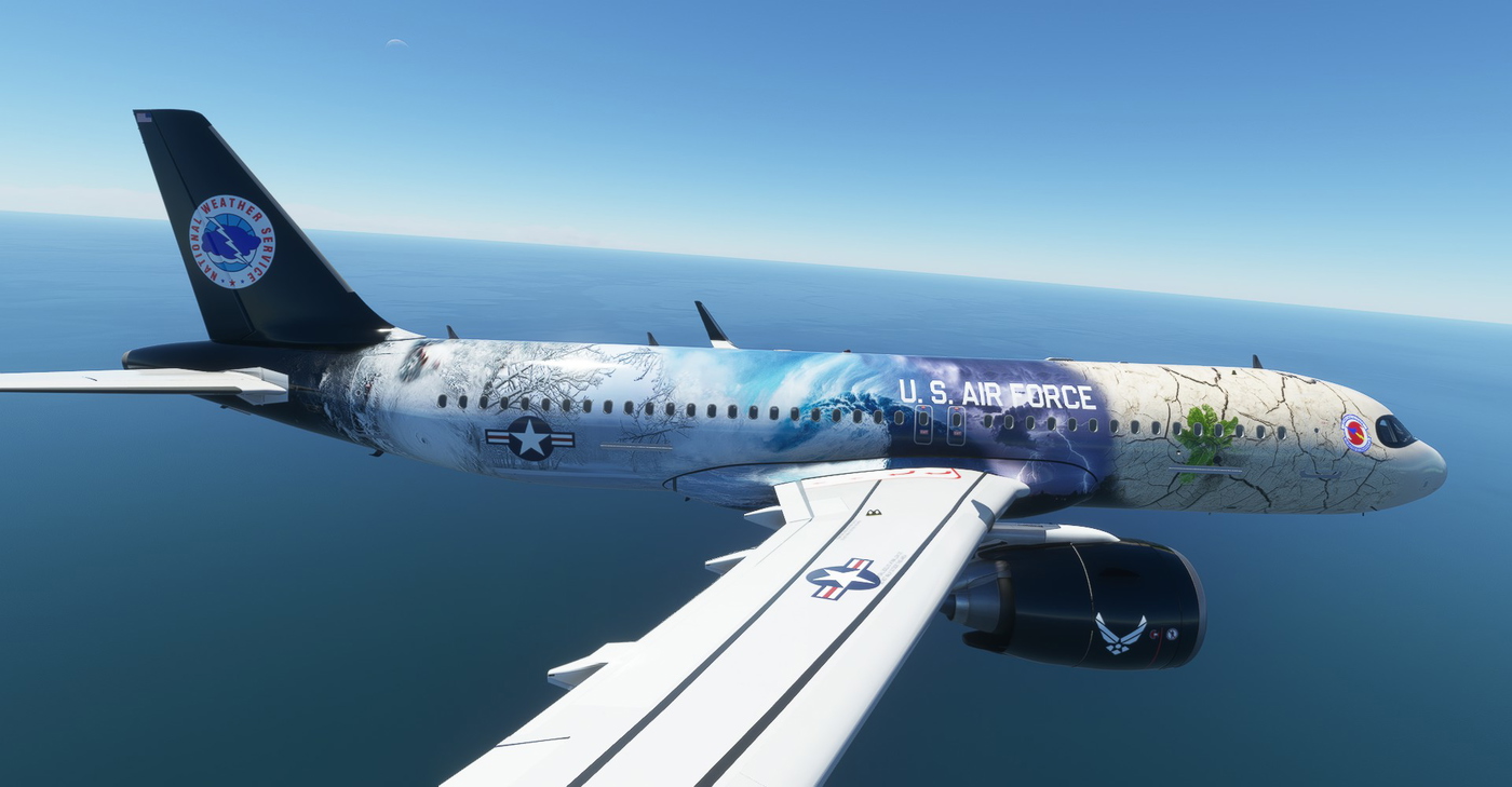 Meteo France + US Air Force NWS + Deutschen Wetterdienstes A320 Neo for ...