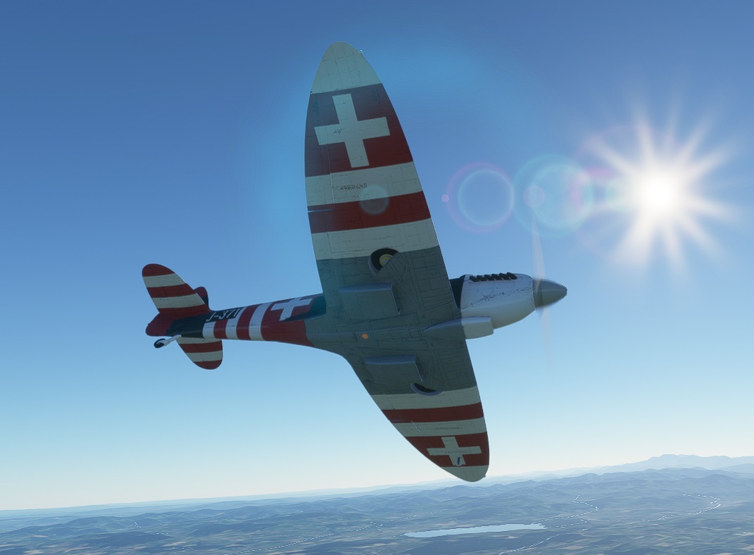 Spitfire J-371 Swiss Air Force for Microsoft Flight Simulator | MSFS