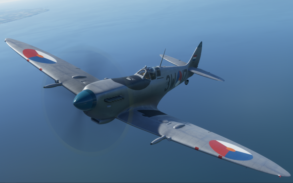 Supermarine Spitfire Mk IX, PH-OUQ, Royal Netherlands Airforce, 3W-17 s ...