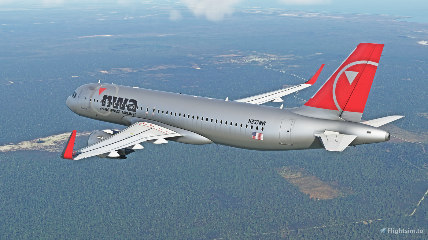 NWA A320Neo [10K] - FBW A32NX for Microsoft Flight Simulator | MSFS