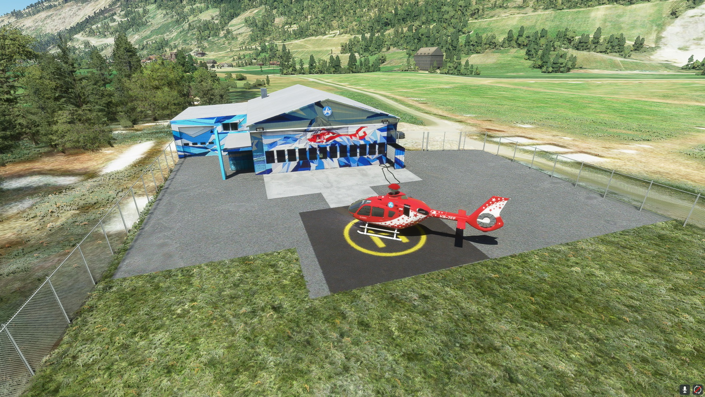 LSHG Air Zermatt Gampel Heliport for Microsoft Flight Simulator | MSFS