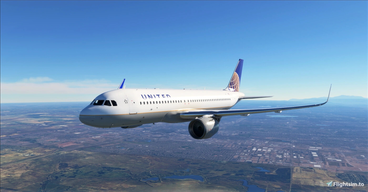 United Airlines 4k textures [A32NX] for Microsoft Flight Simulator | MSFS