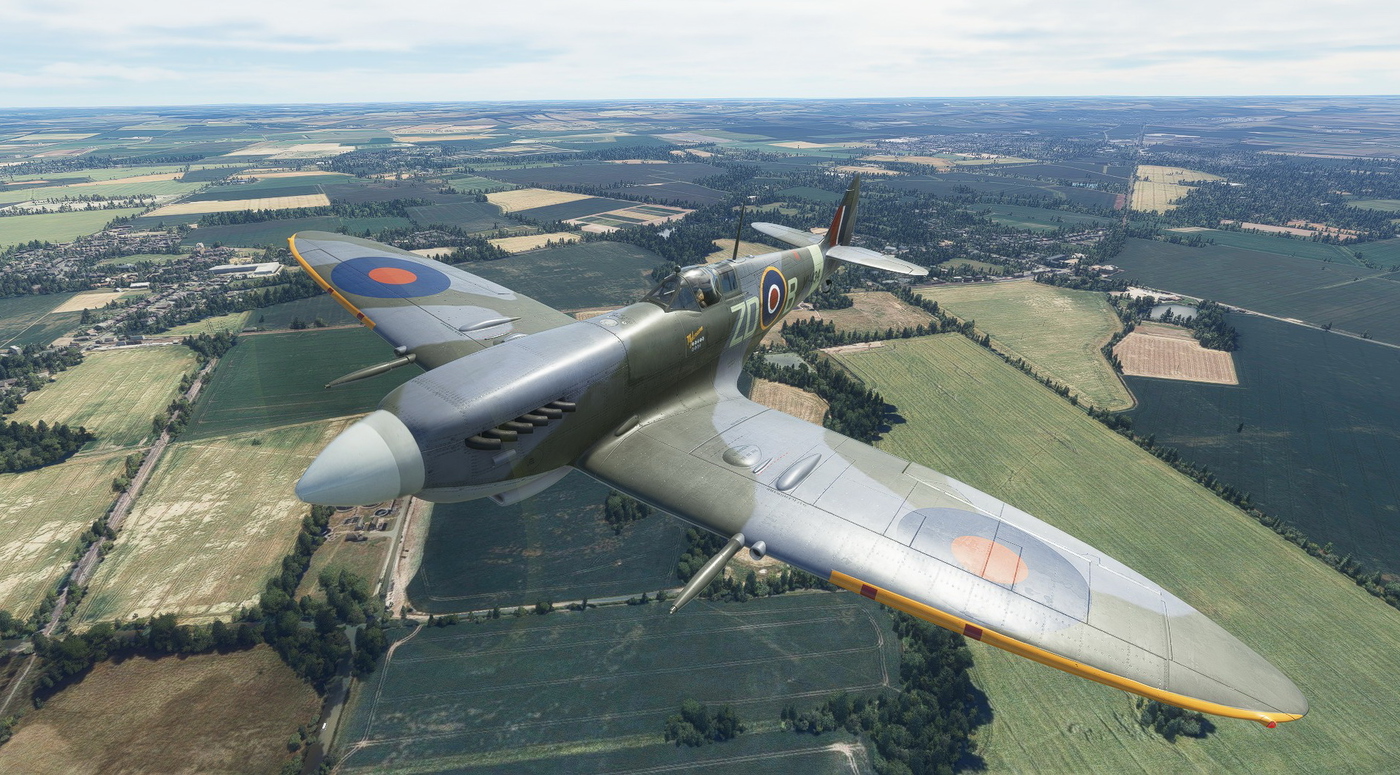 Supermarine Spitfire Mk.IX No 222 Squadron ZD-B MH434 for Microsoft ...