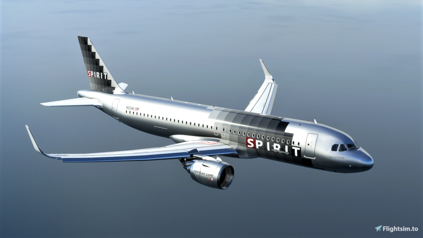 Spirit - "Silver Checkers" [8K] - FBW A32NX for Microsoft Flight ...