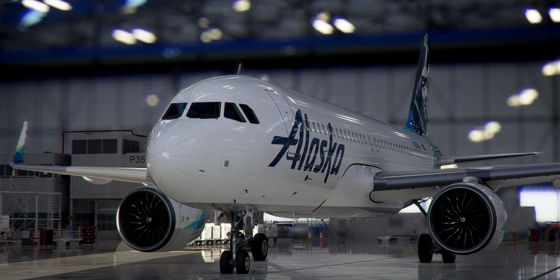 [A32NX] Airbus A320neo Alaska Airlines N362VA in 8k for Microsoft ...