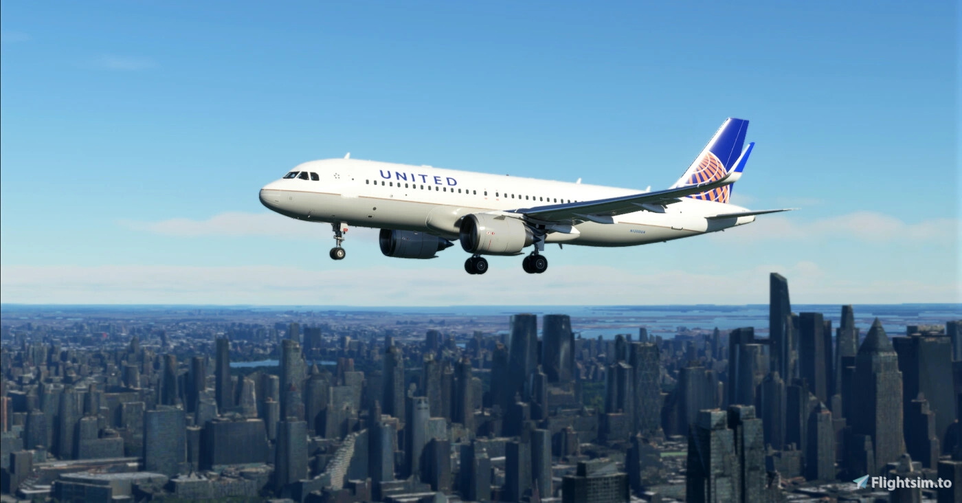 United Airlines 4k textures [A32NX] for Microsoft Flight Simulator | MSFS