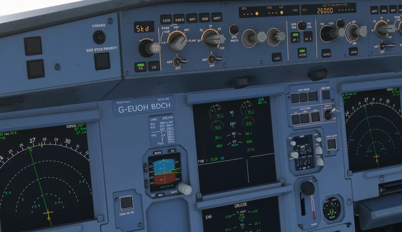Cockpit Additions for FlyByWire A32NX on Microsoft Flight Simulator