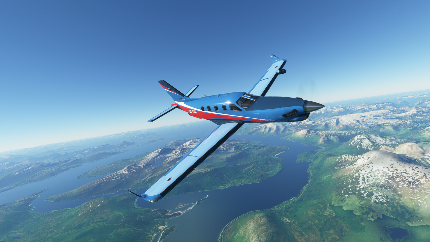 TBM 930 Bluebird livery - includes gimp project file and two variations ...
