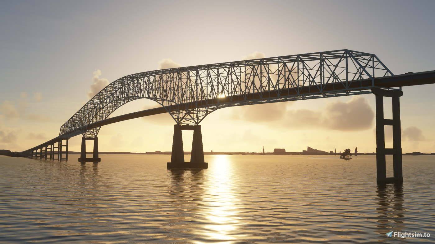 Francis Scott Key Bridge - Baltimore for Microsoft Flight Simulator | MSFS
