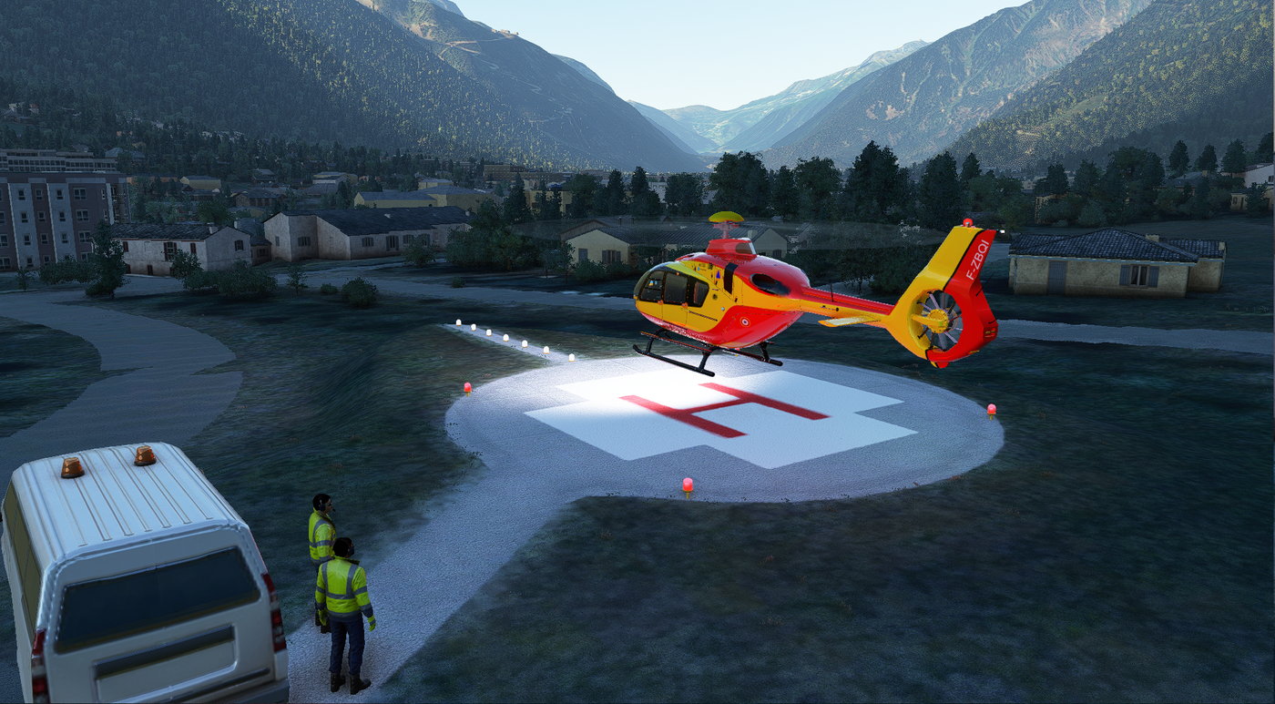 Helipad - Chamonix hospital for Microsoft Flight Simulator | MSFS