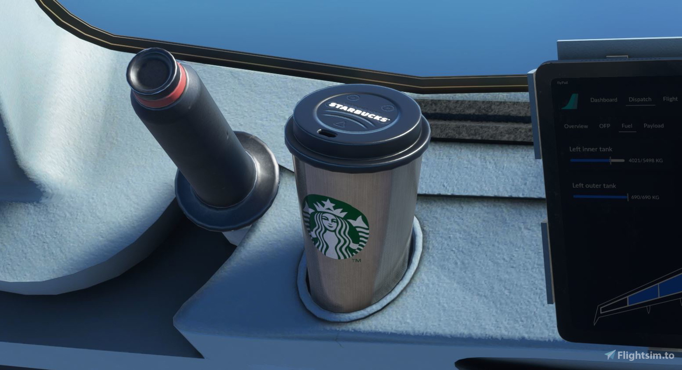 A32NX Starbuck's Designer Cups for Microsoft Flight Simulator | MSFS
