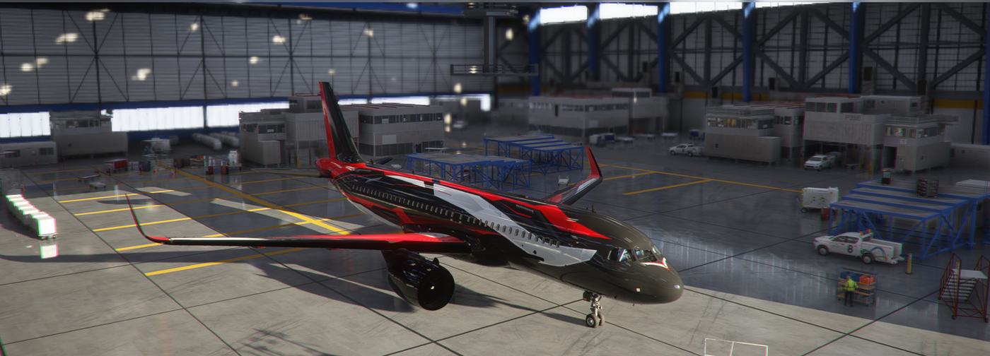 [A32NX] Flybywire A320 Black and Red Tuner Livery for Microsoft Flight ...