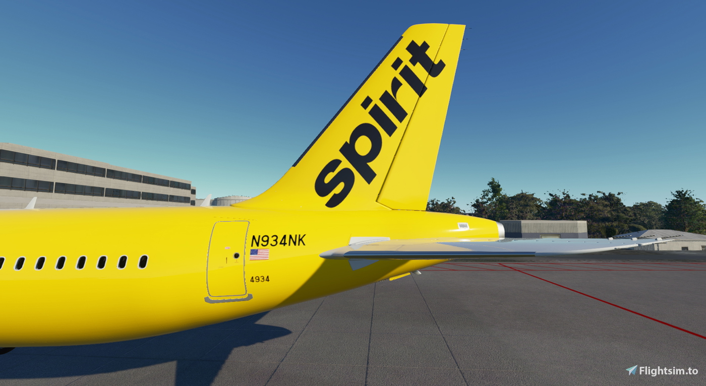 [A32NX] SPIRIT A320neo N934NK pour Microsoft Flight Simulator | MSFS