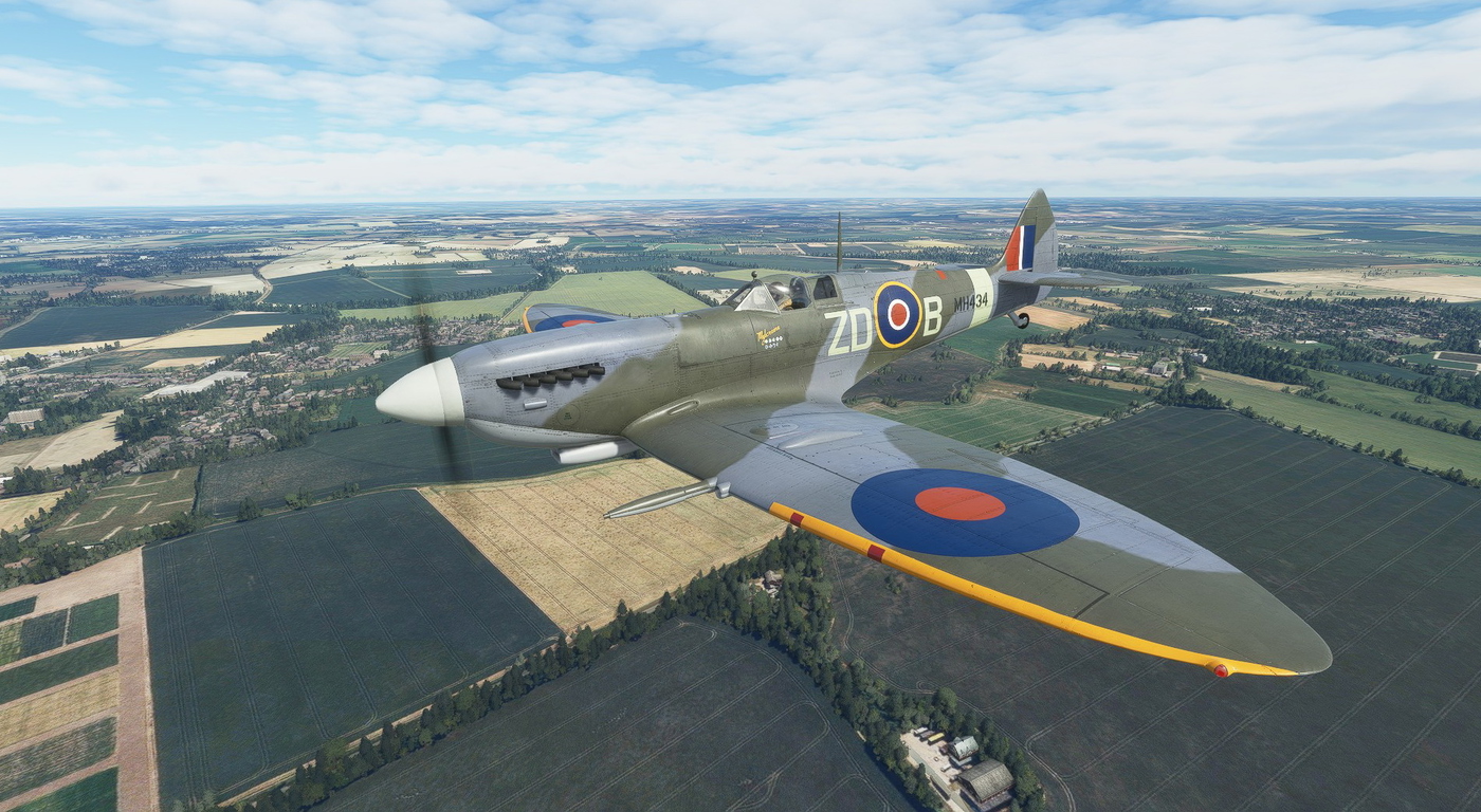 Supermarine Spitfire Mk.IX No 222 Squadron ZD-B MH434 for Microsoft ...
