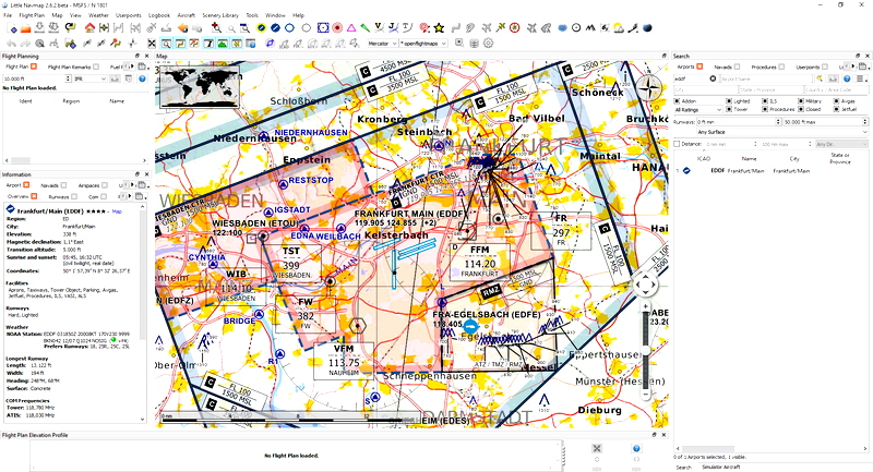 LittleNavmapOFMTheme for Microsoft Flight Simulator | MSFS