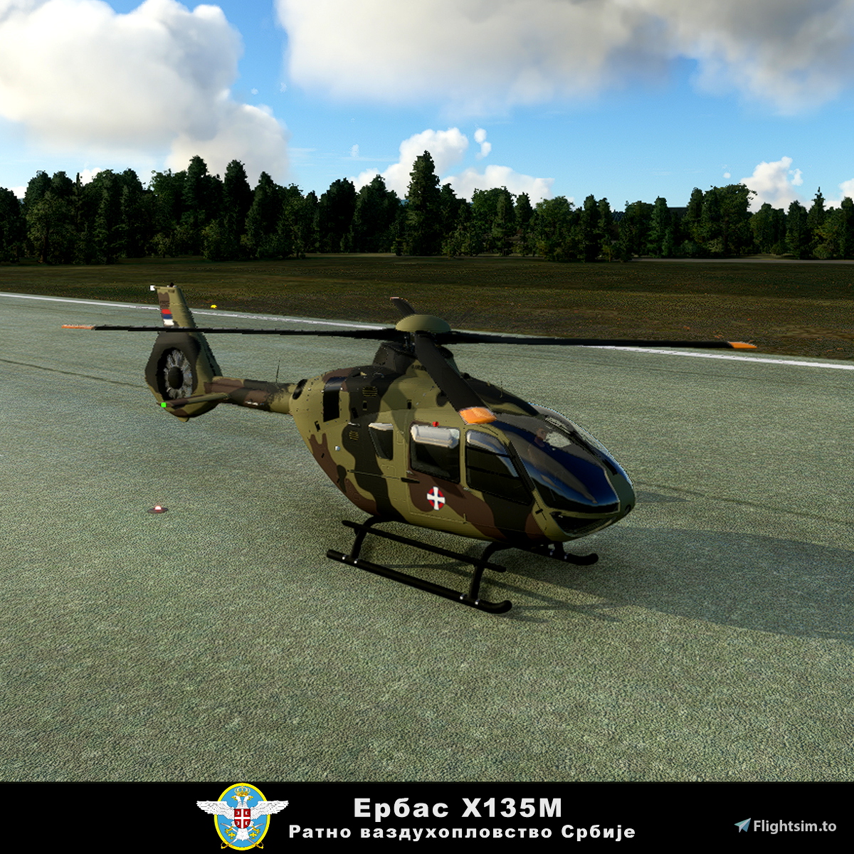 Airbus H135M Serbian airforce livery V2 - compatible with FS2020 update ...