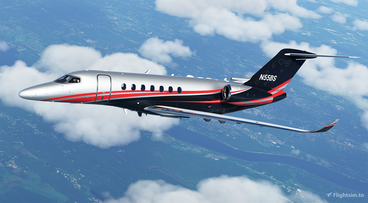Cessna Citation Longitude N55BS for Microsoft Flight Simulator | MSFS