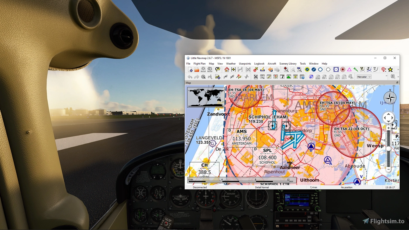 LittleNavmapOFMTheme for Microsoft Flight Simulator | MSFS