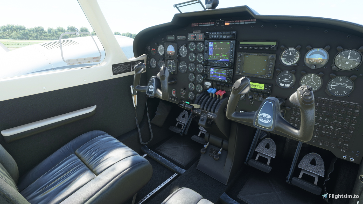 Cockpit De Piper Seneca Piper PA34 Seneca III