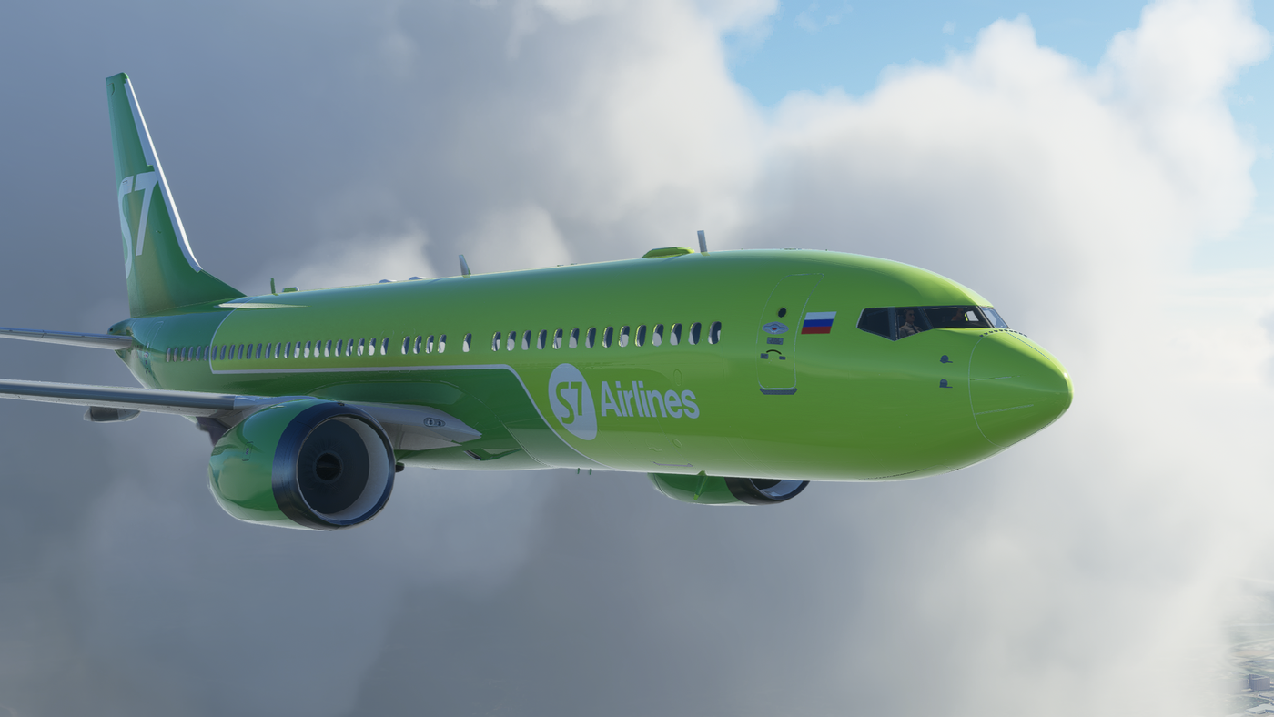 S7 Airlines Boeing 737 MAX - (5K*10K) for Microsoft Flight Simulator | MSFS