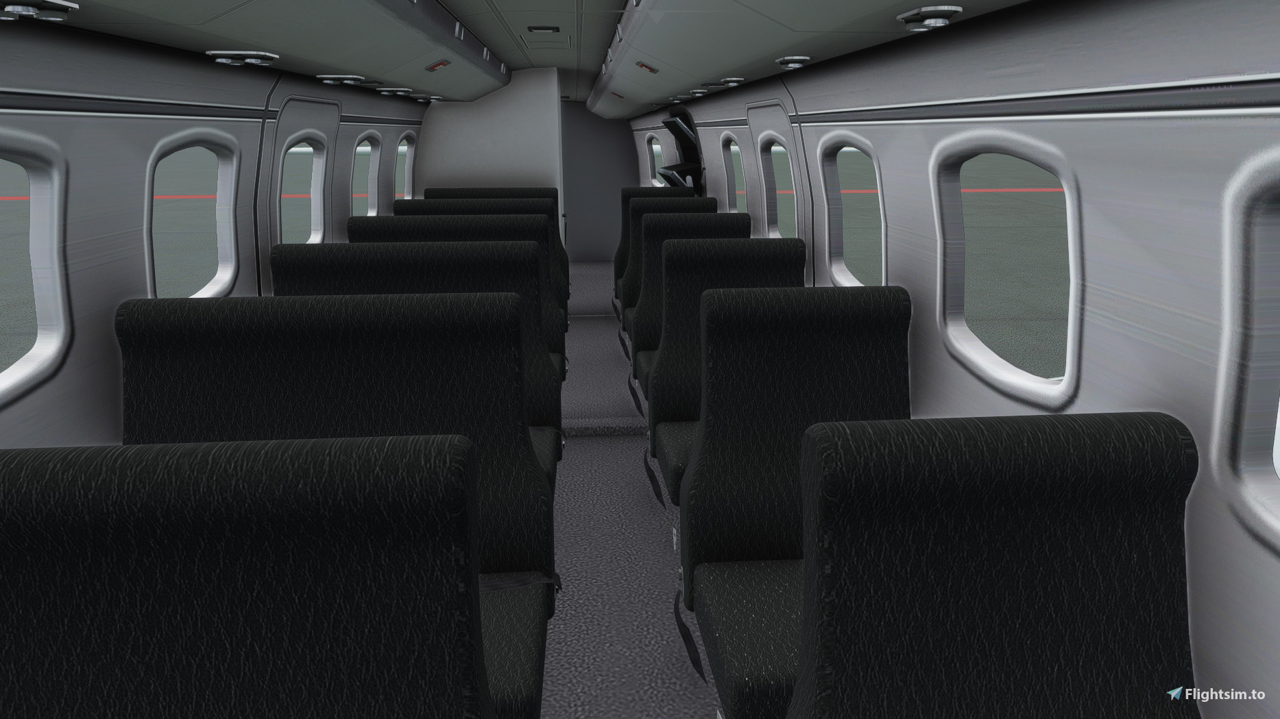 Embraer EMB-110 Bandeirante - Grey Interior and Blue Prop Levers - MSFS ...