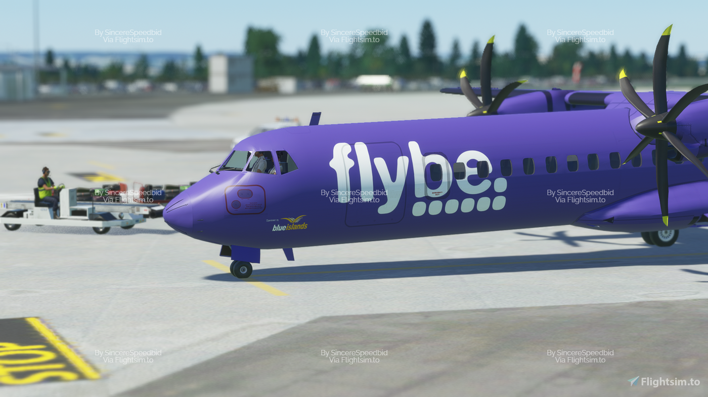 Flybe Purple (Blue Islands) | ATR 72-600 for Microsoft Flight Simulator ...