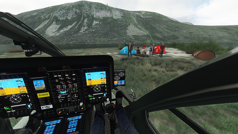 Aviemore Heliport and Cairngorms scenery and mountain rescue. for ...