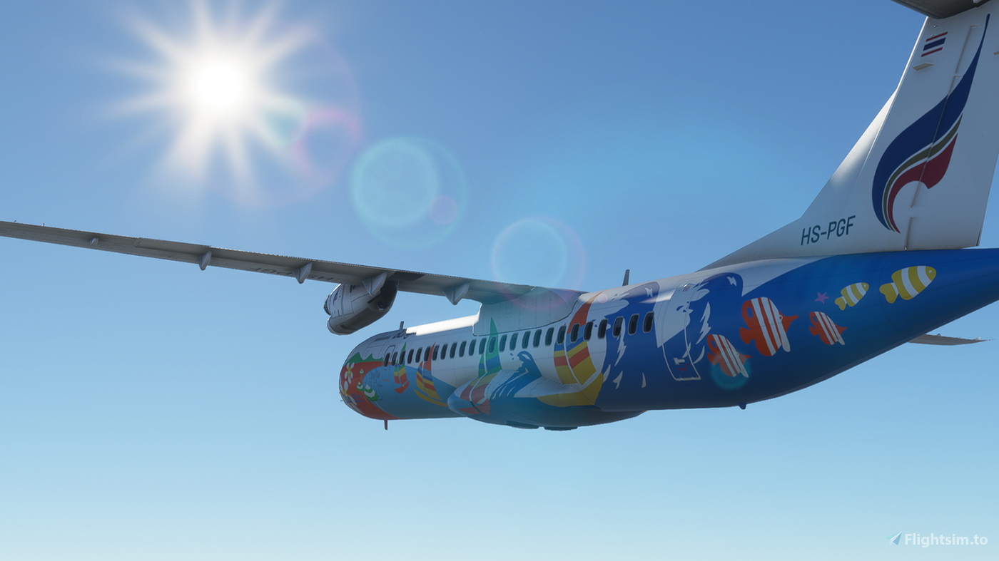 Bangkok Air HS-PGF Hua Hin Livery for ATR72 Community Version for ...