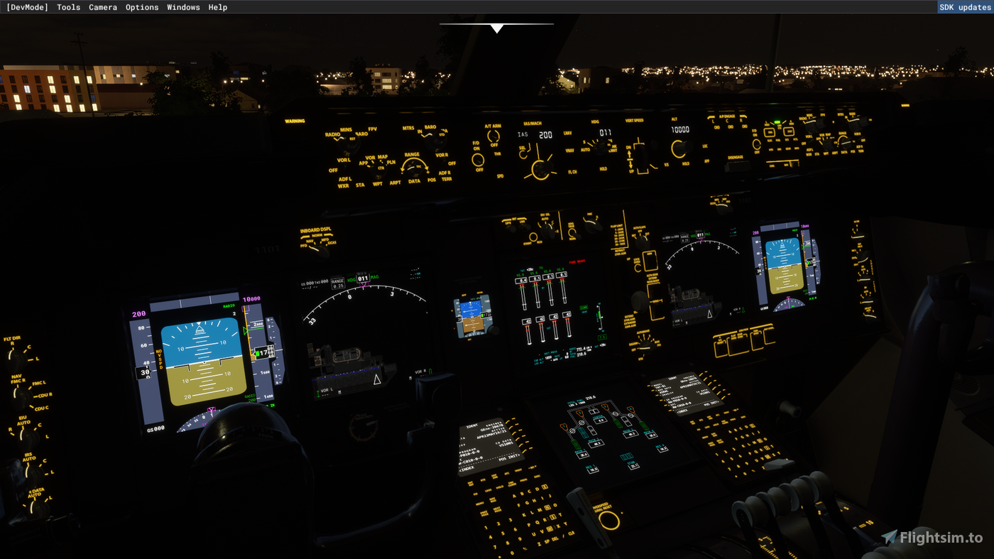 Converted Boeing 747-400 (Working 747-8i Cockpit) for Microsoft Flight ...
