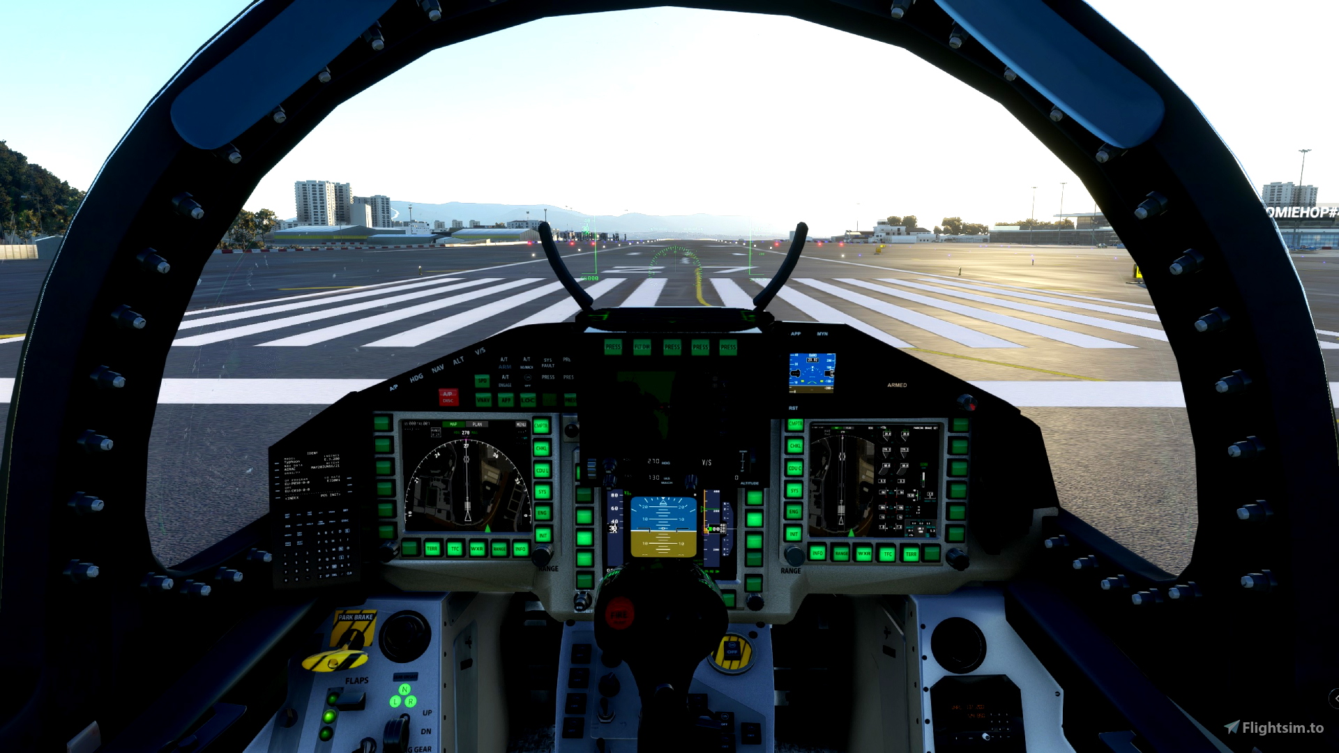Eurofighter Typhoon Left-Right view » Microsoft Flight Simulator