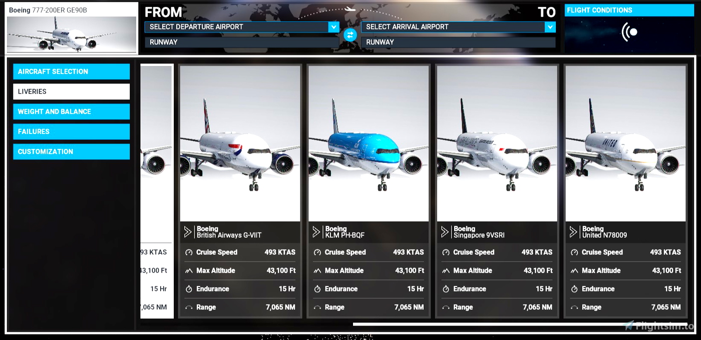Captain Sim 777-200ER Enhanced Thumbnails! 对于 Microsoft Flight ...