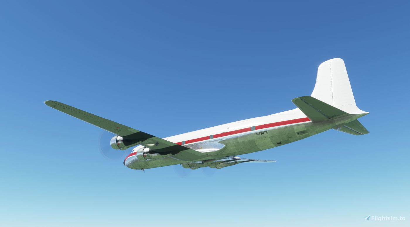PMDG Douglas DC-6BF/ST (Swing Tail) N434TA for Microsoft Flight ...