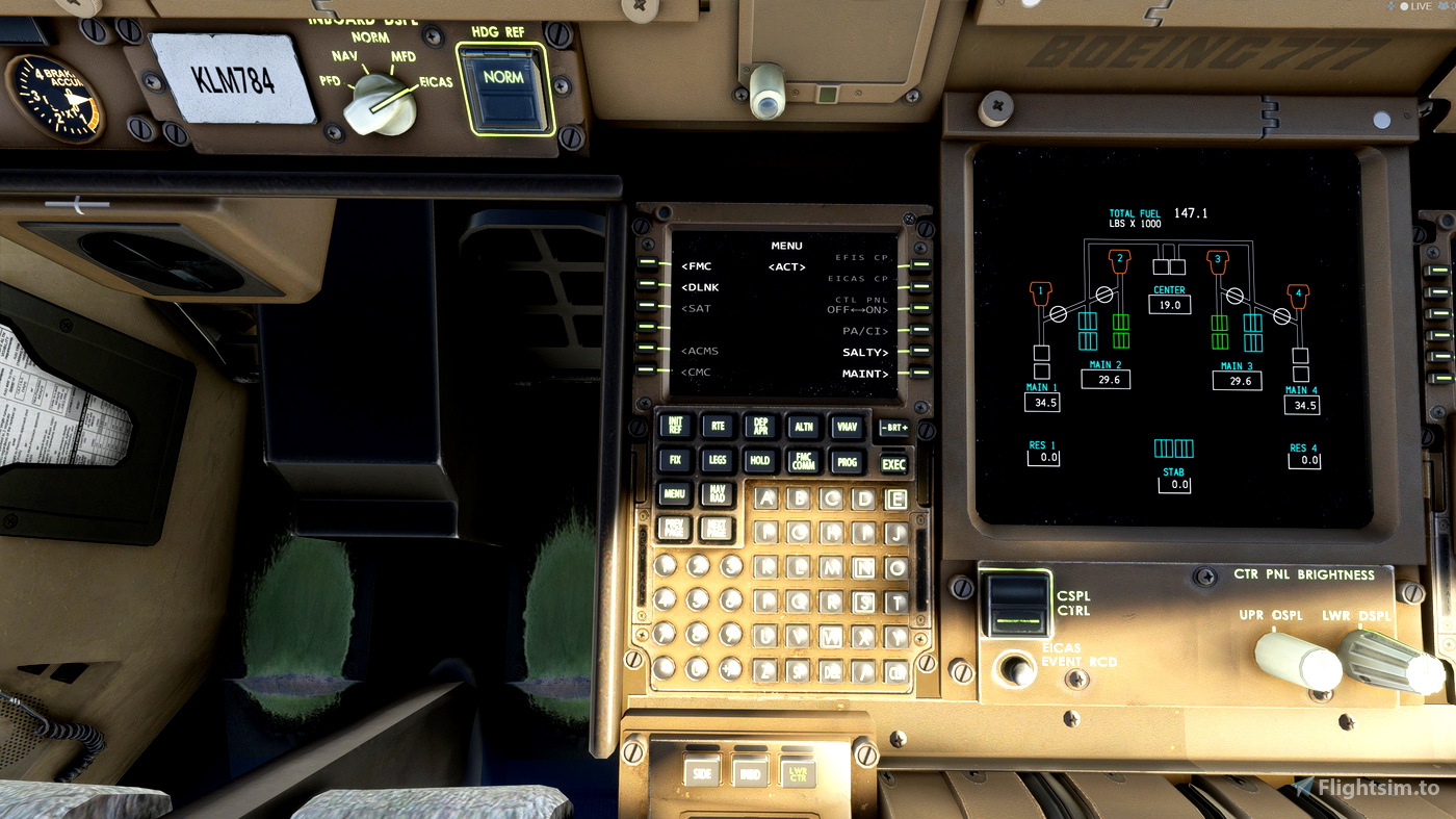 Custom Views CAPTAIN SIM - Boeing 777-200ER » Microsoft Flight Simulator