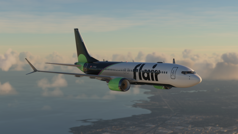 Flair Airlines Boeing 737 MAX - (10K*5K) for Microsoft Flight Simulator ...